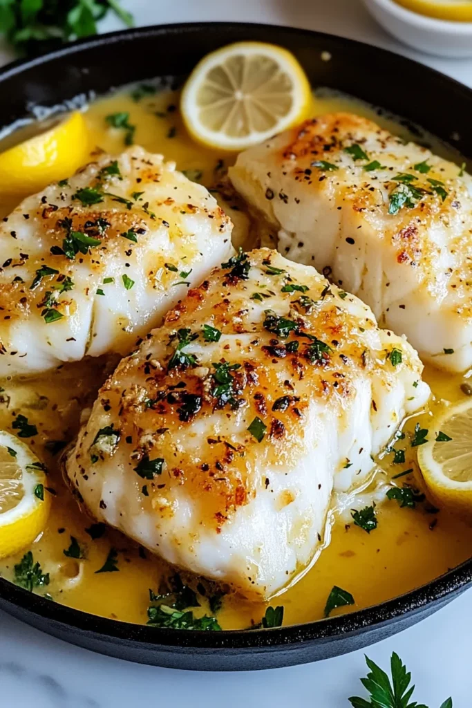 Lemon Butter Baked Cod – OatsRecipes