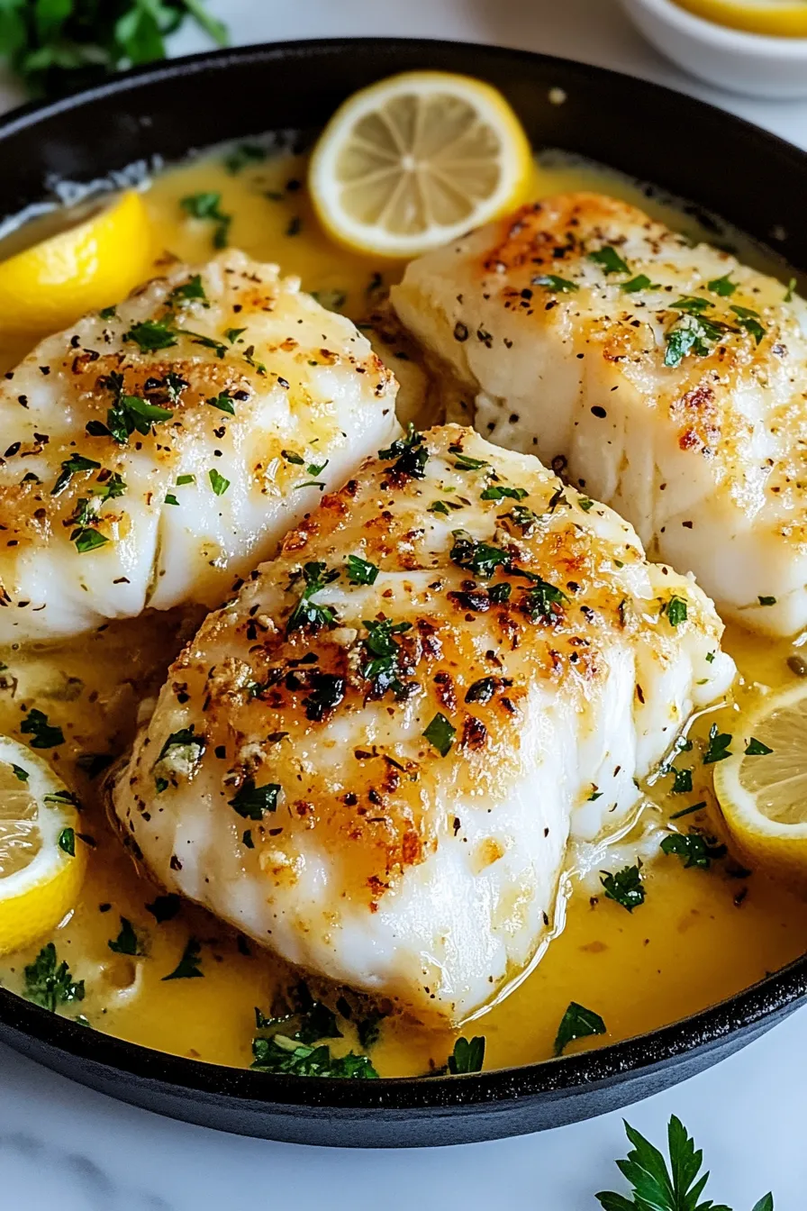 Lemon Butter Baked Cod – OatsRecipes