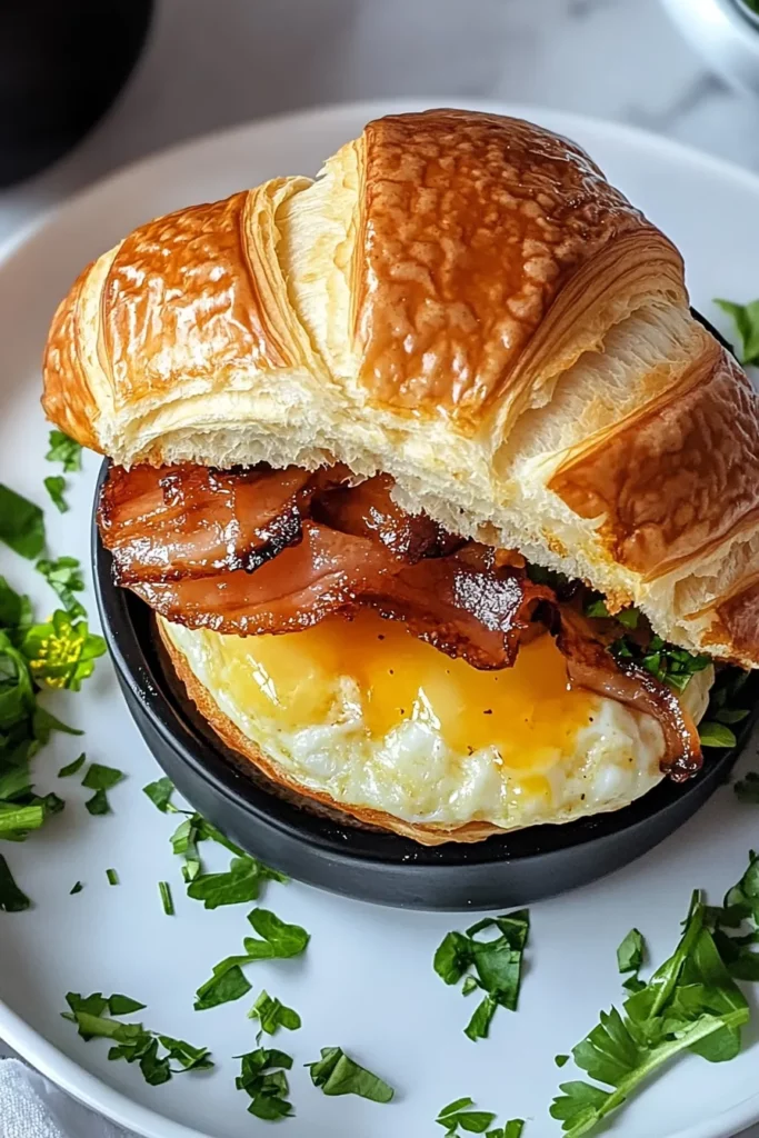 Irresistible Maple Mustard Croissant Breakfast Sandwich – OatsRecipes