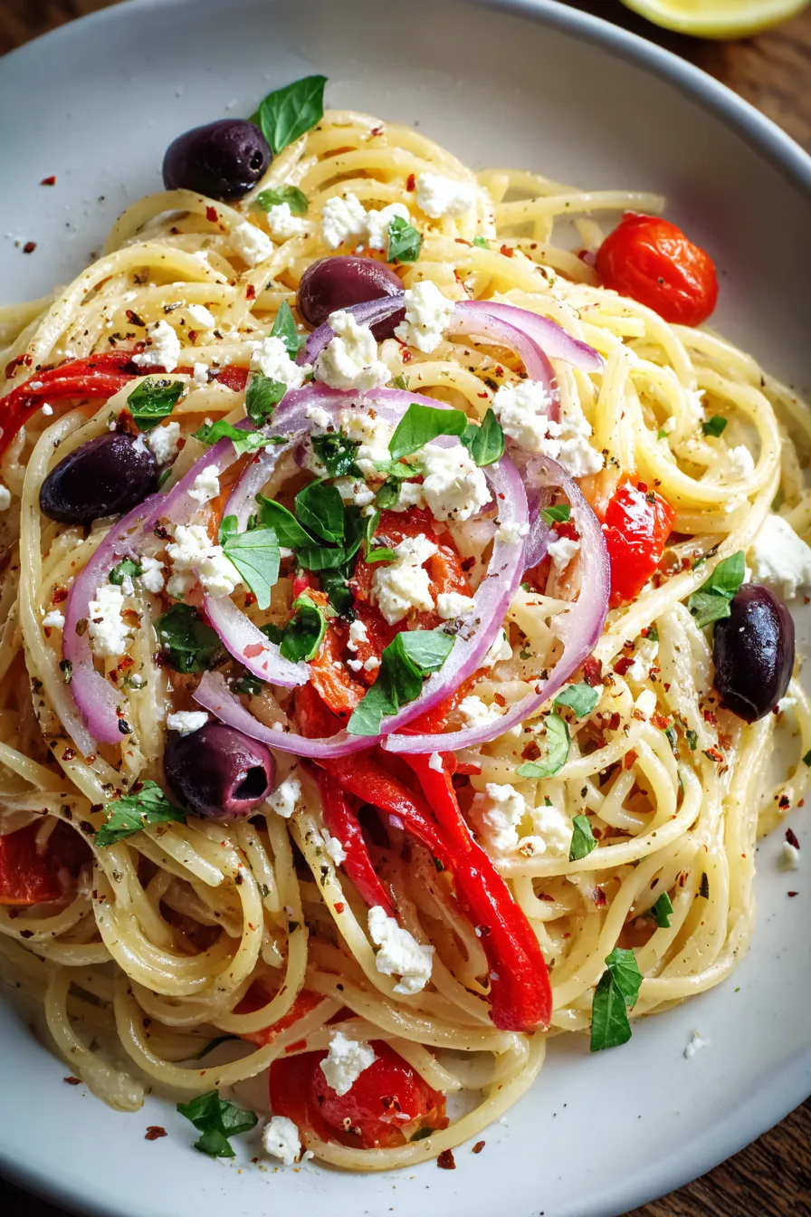 Greek Pasta with Feta and Olives – OatsRecipes