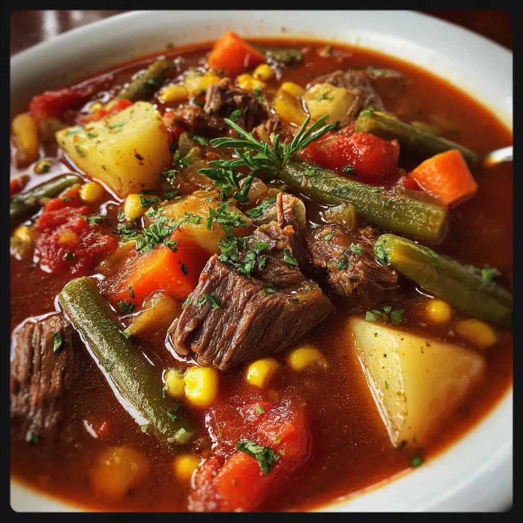 Old Fashioned Vegetable Beef Soup – OatsRecipes