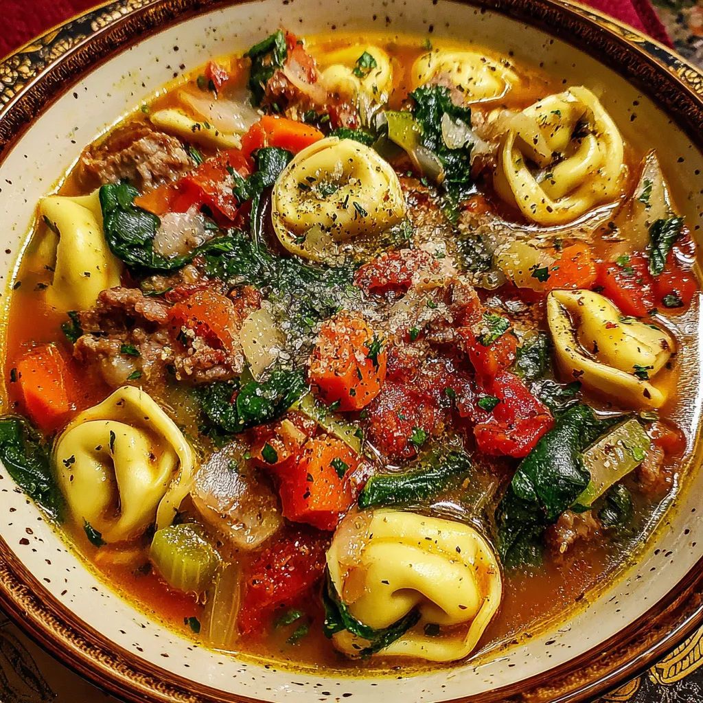 Hearty Dutch Oven Sausage Tortellini Soup – OatsRecipes