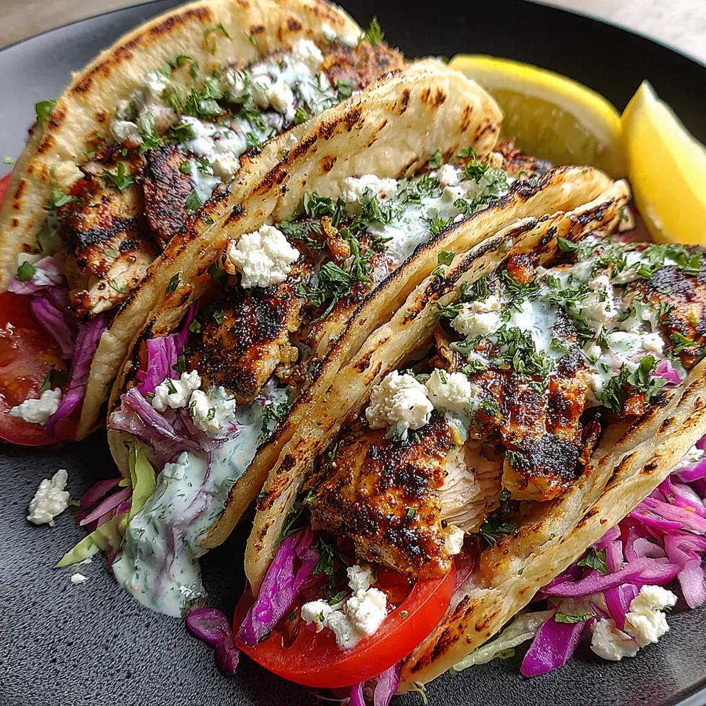Zesty Crispy Grilled Greek Tacos – OatsRecipes