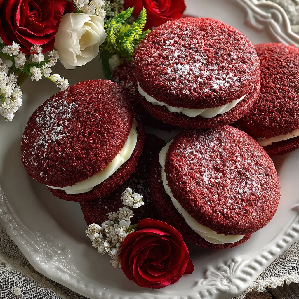 Red Velvet Rose Sandwich Cookies – OatsRecipes